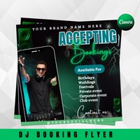 DJ Party Flyer Template - Club Event Poster - Nightclub Music Event ...
