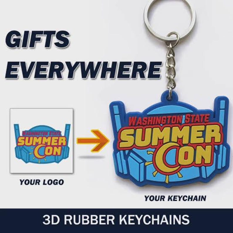 Custom PVC 3D Keychains – Personalized Logo PVC Keychain | 3D Soft ...