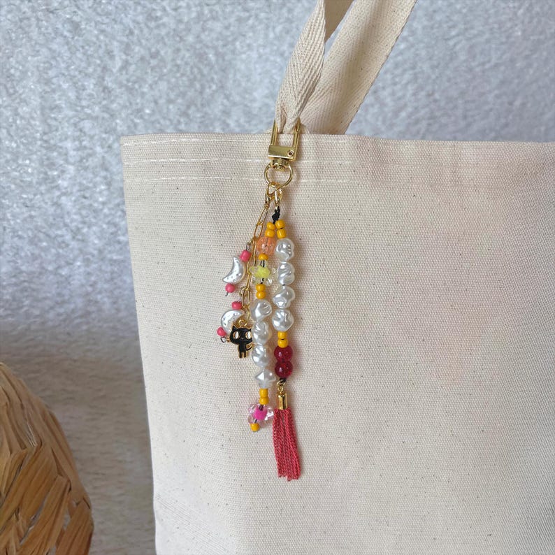 Anime Movie Inspired Bag Charm: Kawaii Black Cat Toto Keychain, My ...