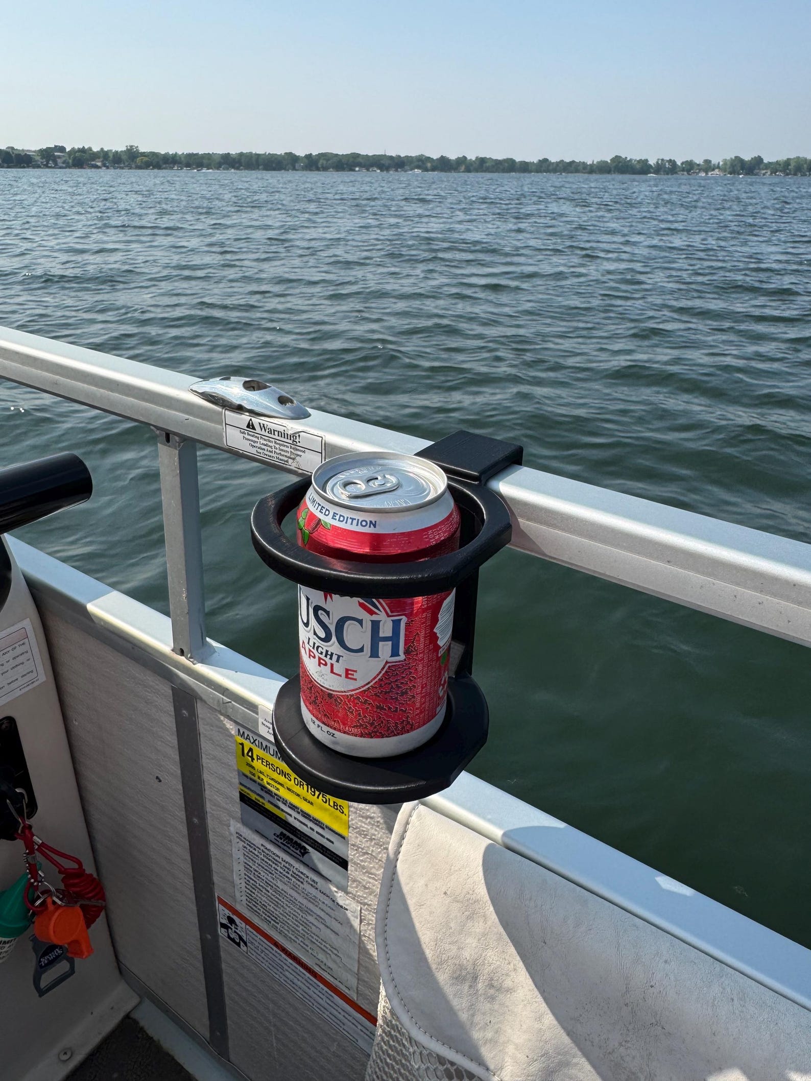 Snap-on Boat Cup Holder for 1.25 & 1.5 Rails | Pontoon Marine Drink ...