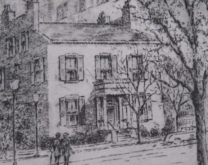 Etchings by Noted Artist Caroline Williams From the 1960s - Etsy