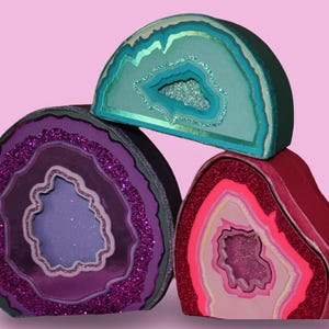 3D Agate Geode Gift Box SVG - Etsy