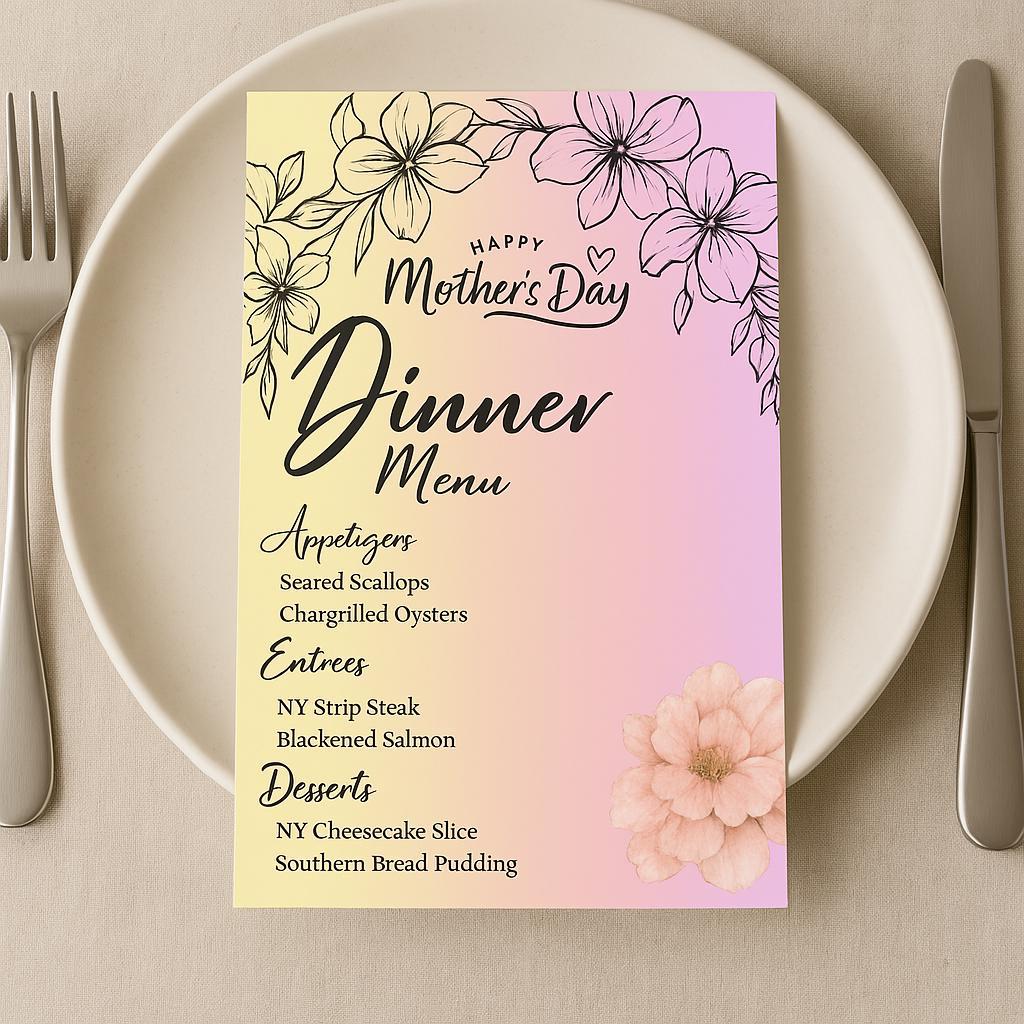 Editable Dinner Menu + Table Setting Template Pack – Canva Download for ...
