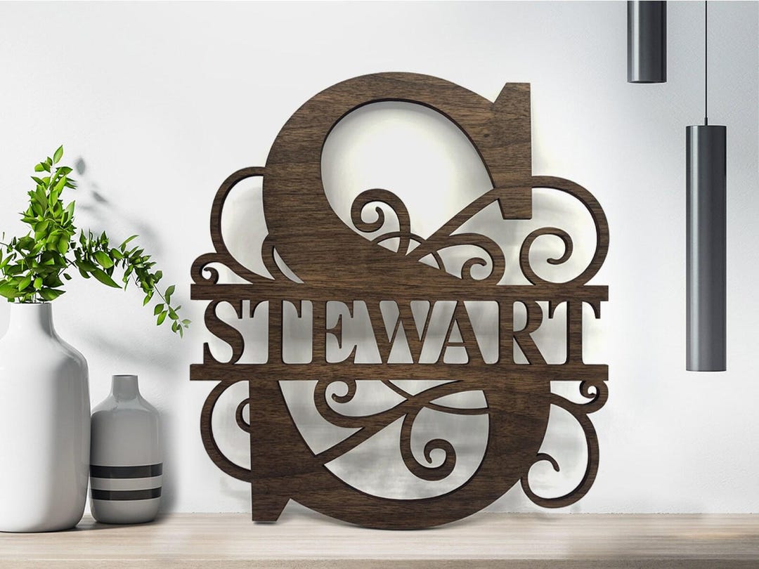 Monogram Name Plaques - Etsy