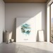 Pokhara Nepal Watercolor Art Print - Scenic Landscape Wall Art Home ...
