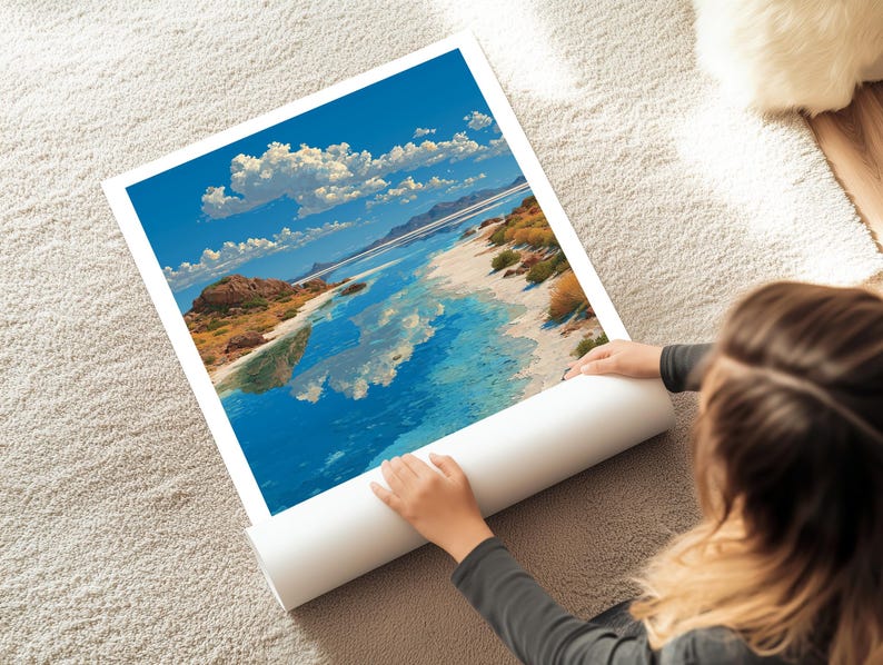 Salar De Uyuni Vintage Travel Poster - Bolivia Salt Flats Art Print ...