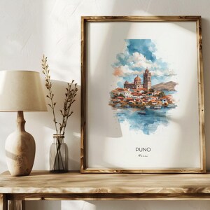 Puno Peru Watercolor Art Print - Skyline Cityscape Wall Art - Travel ...