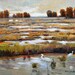 Swamp Landscape Painting: Egrets and Swans, Low Country Art (30in X ...
