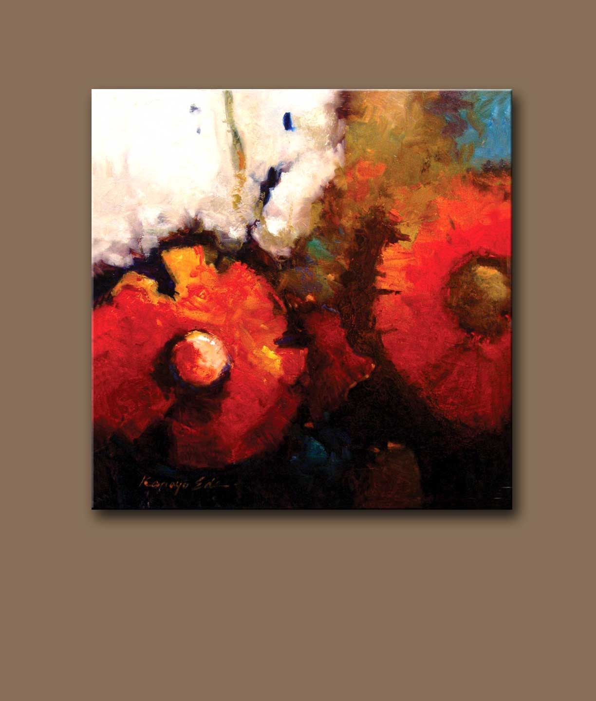 Hand Embellished Giclee Art Print on Canvas. 'cycle Flora'. - Etsy