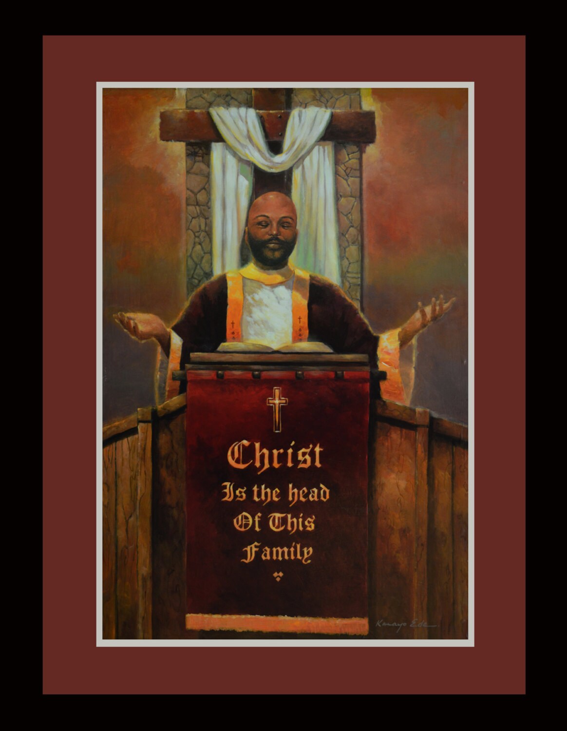 Religious Christian Print on Paper. 'christ is the Head of - Etsy