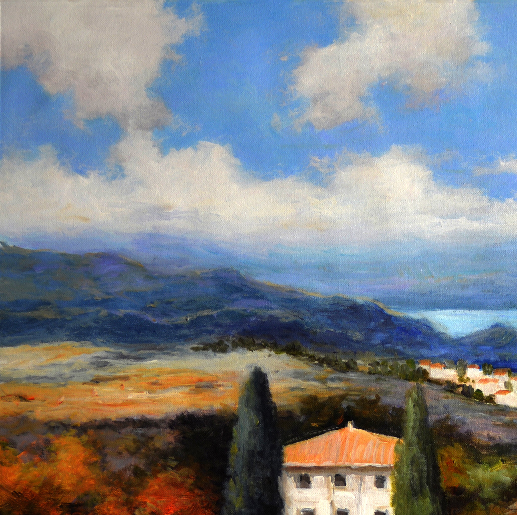 Original Vineyard Painting: French/tuscan/napa Wine Country Scenery - Etsy