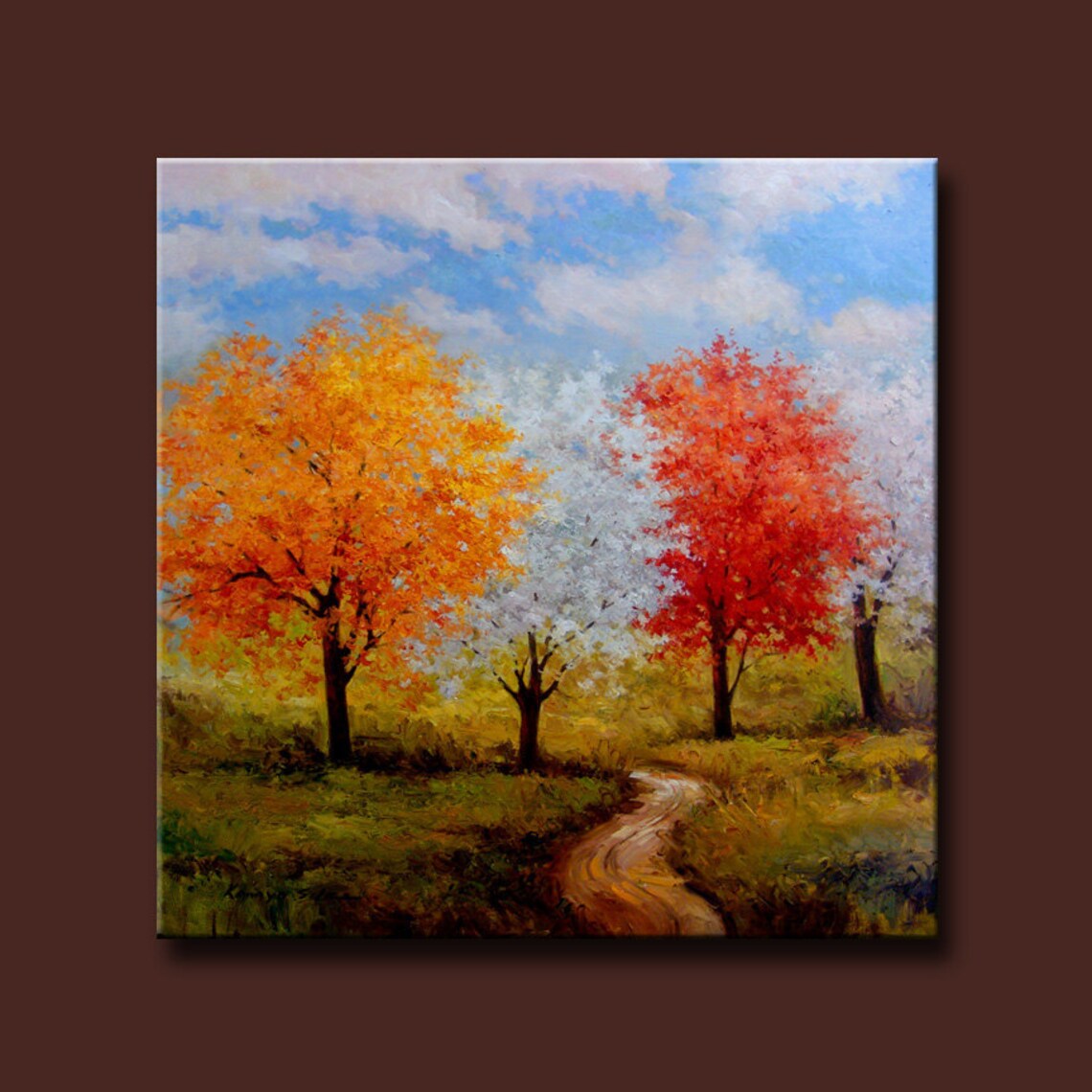 30in X 30in Hand Embellished Giclee Print on Canvas - Etsy