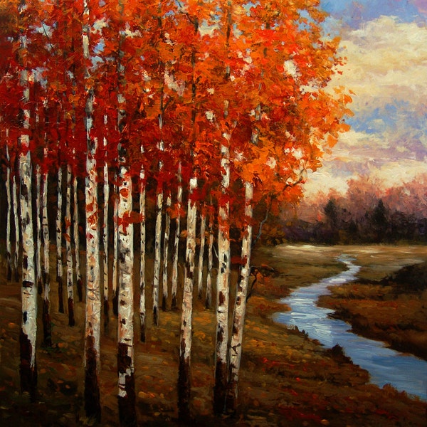 Aspen Tree Painting (You'll Enjoy) - Etsy