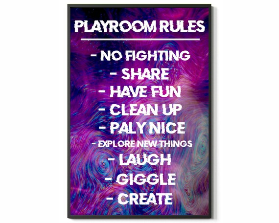 Playroom Rules Poster Playroom Rules Colorful Typography Wall Etsy playroom-rules-poster-playroom-rules-colorful-typography-wall-etsy