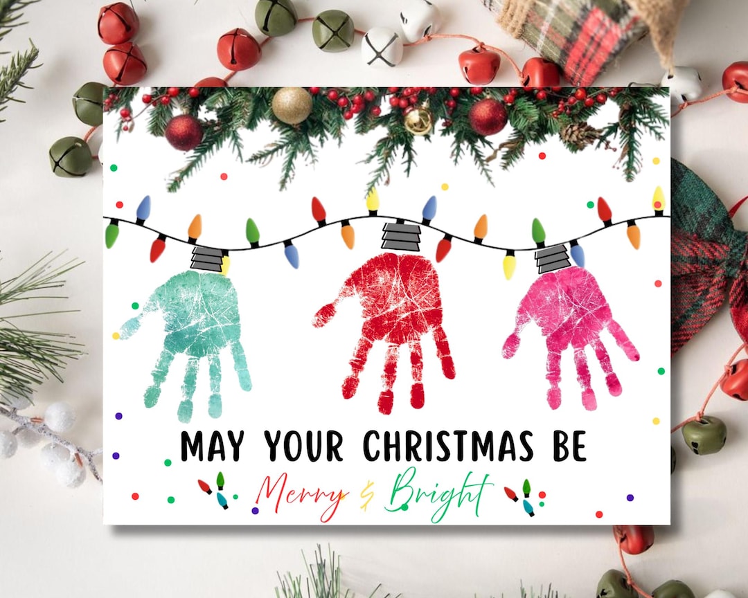 2025 Christmas Handprint Craft, Printable Poem Keepsake, Toddler and ...