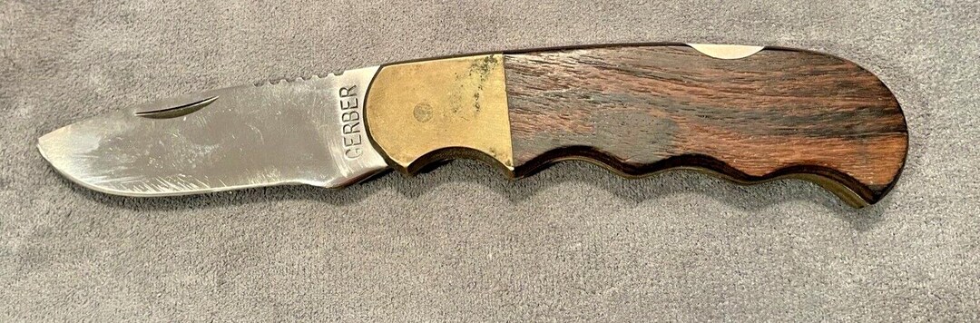 Vintage Gerber Magnum Single Blade Folder With Buck Case--49.24 - Etsy