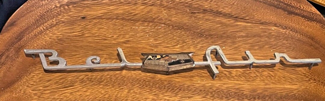 1953-54 Chevrolet Bel Air Script Emblem PT-4151680 & PT-4612776--1605. ...
