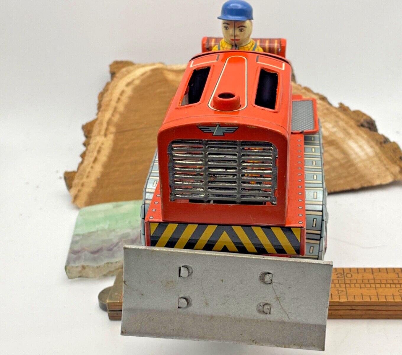 1950s Nomura Orange Piston Tractor Battery Operated Tin Toy --2369.24 ...