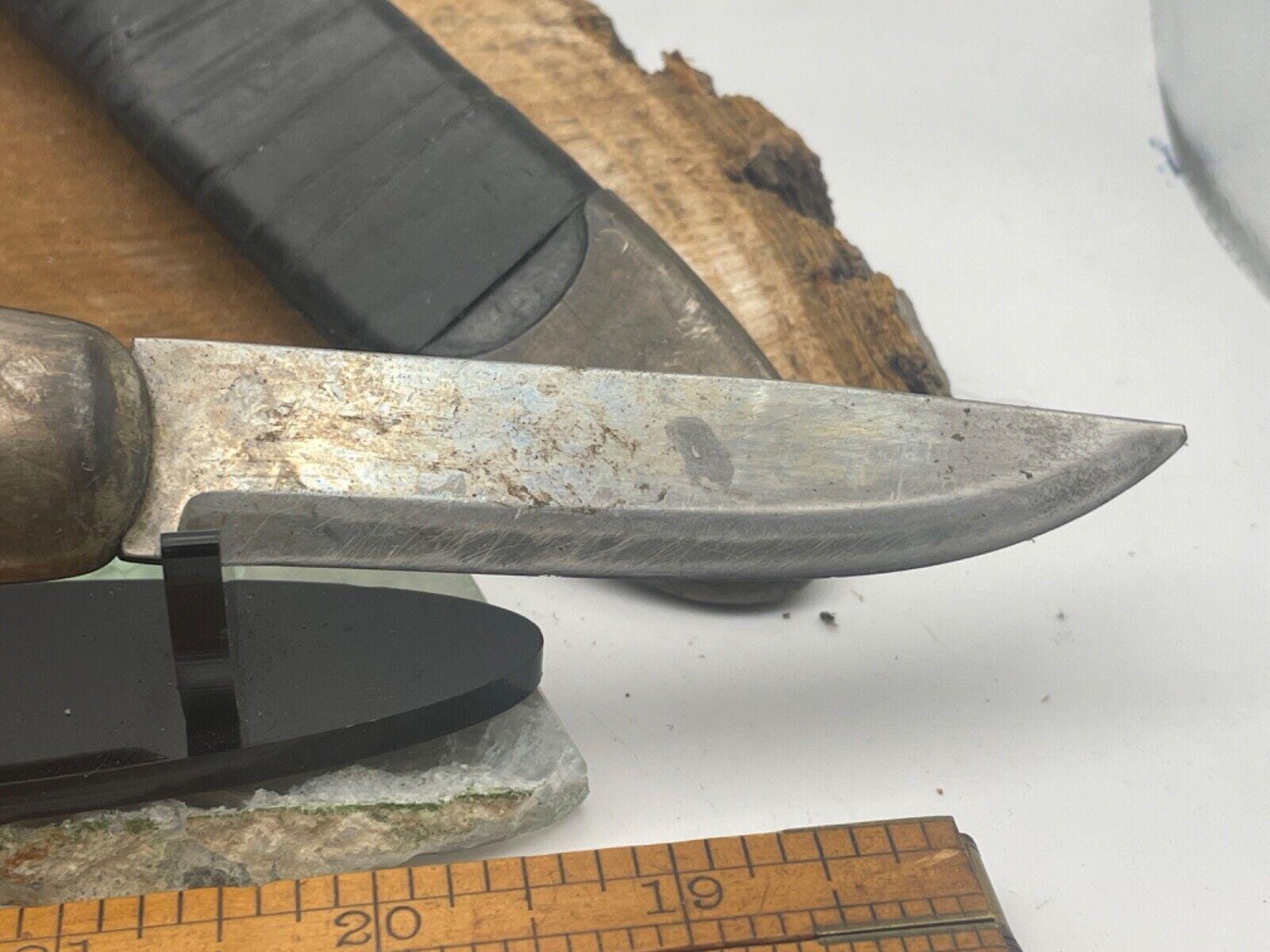 Vintage David Anderson Handmade Puukko Knife With Silver Tipped Sheath ...