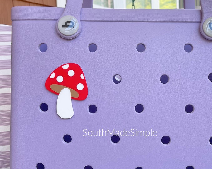 Mushroom Bogg Bag Charm, Bogg Bag Button, Bogg Bag Accessories, Custom Bogg Bag Charms, Simply ...