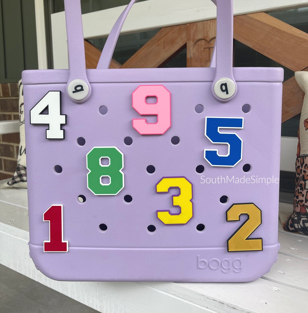 Collegiate Varsity Numbers Bogg Bag Charms, Bogg Bag Buttons, Bogg Bag ...