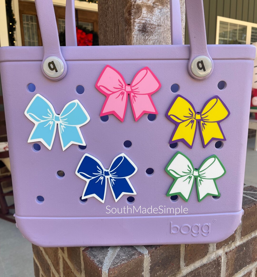 Preppy Ribbon Bow Bogg Bag Charm, Bogg Bag Buttons, Bogg Bag ...