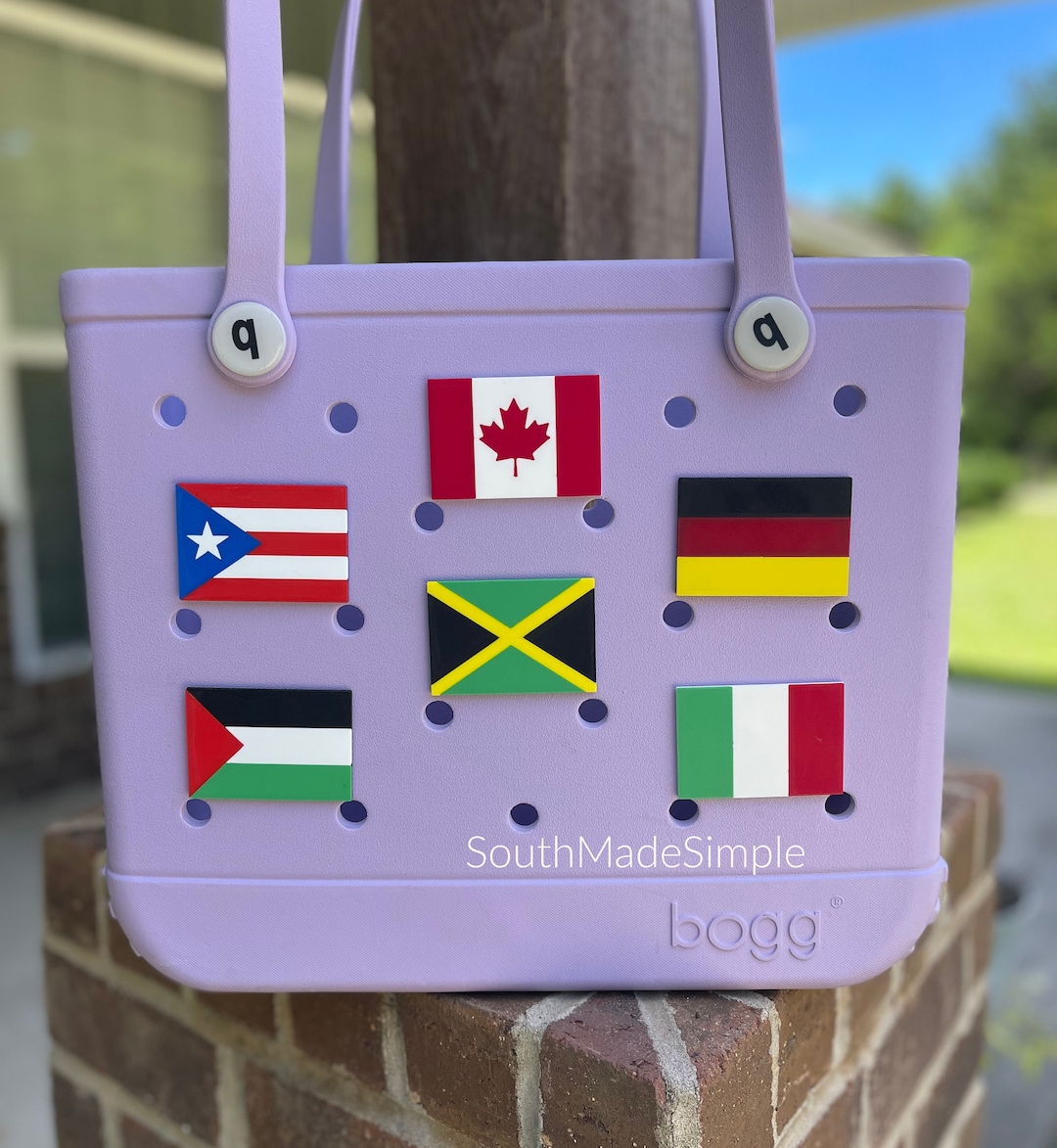 Flag Bogg Bag Charms, Custom Bogg Bag Charms, Bogg Bag Accessories ...