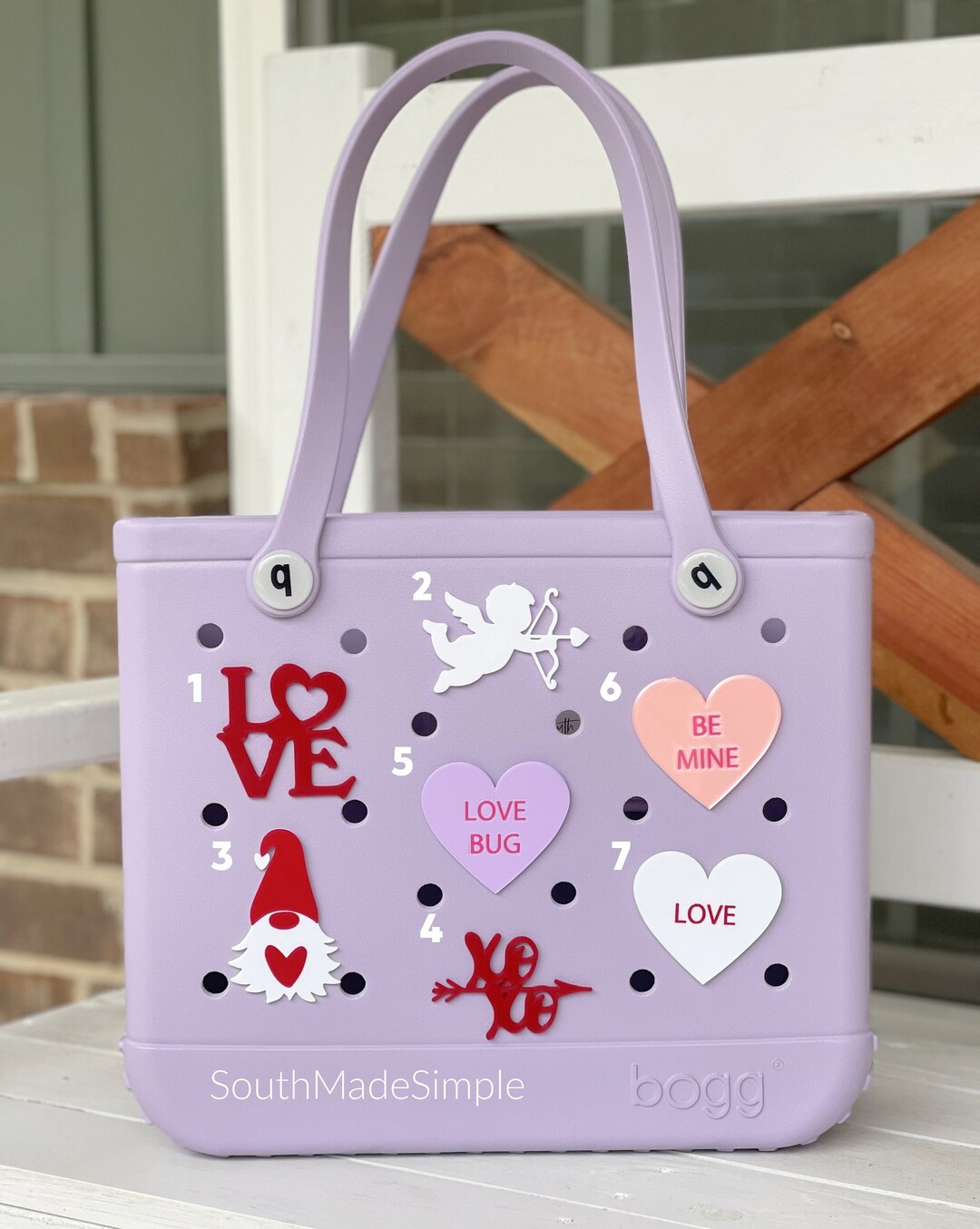 Valentine's Day Bogg Bag Charms, Bogg Bag Buttons, Bogg Bag Bits, Bogg Bag Accessories, Bogg Bag ...