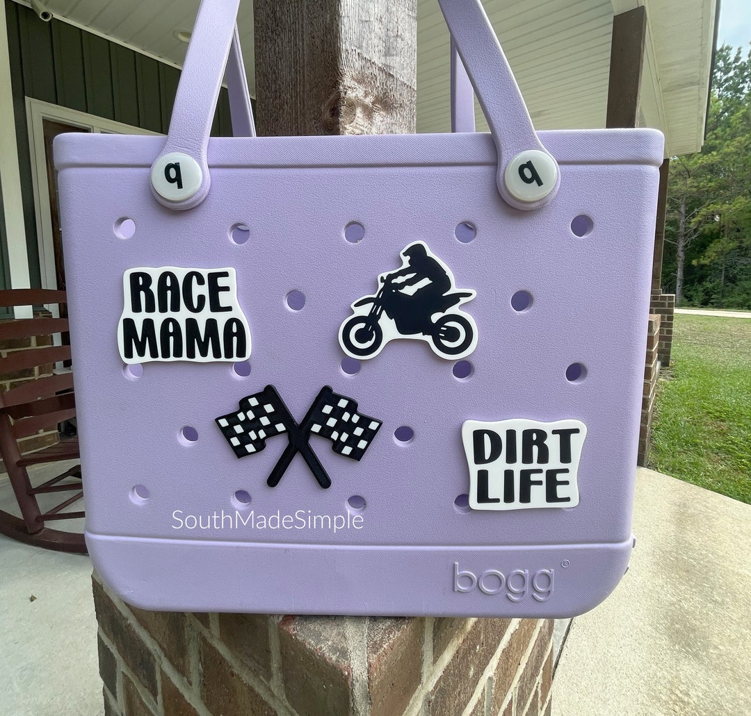 Racing Dirt Bike Bogg Bag Charms, Bogg Bag Buttons, Bogg Bag Accessories, Bogg Bag Jibitz ...