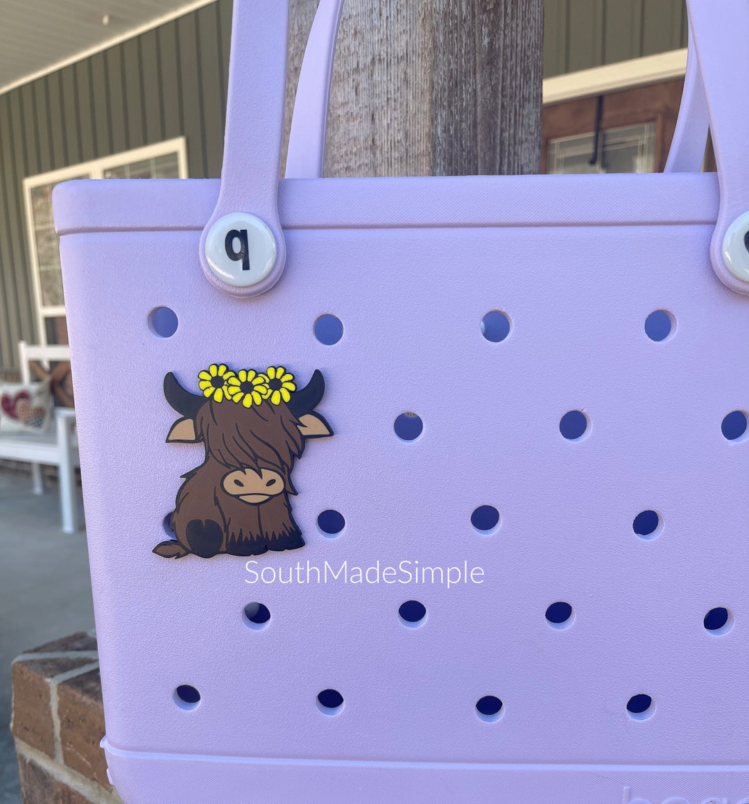 Highland Cow Bogg Bag Charm, Farm Animal Bogg Bag Charms, Bogg Bag ...