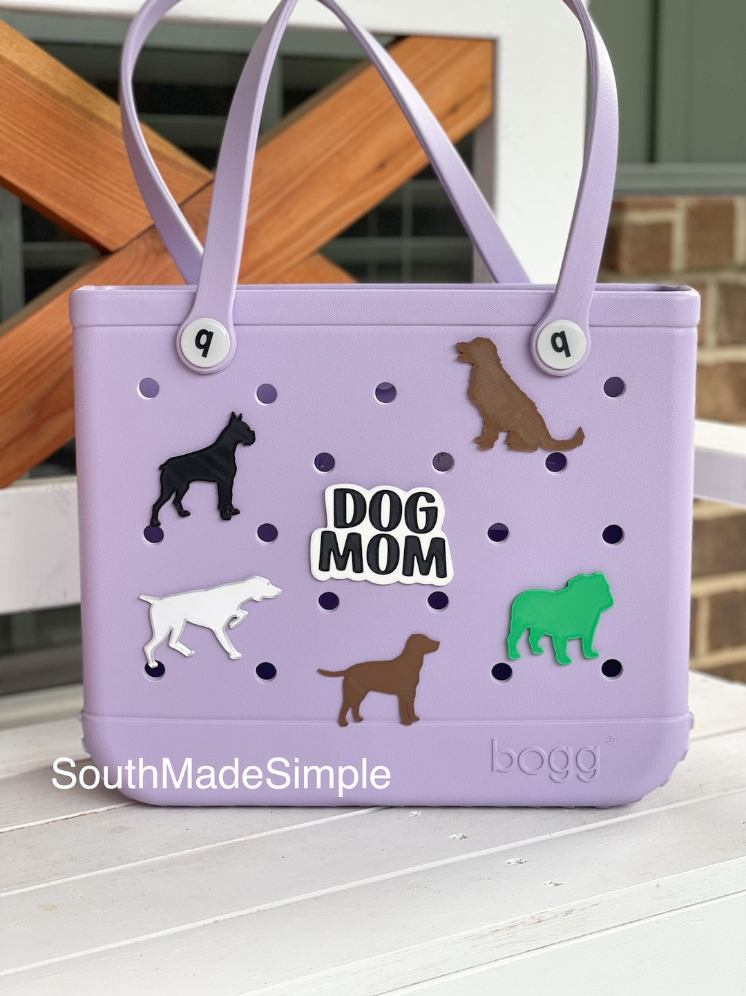 Dog Mom Bogg Bag Button, Dog Bogg Bag Charms, Beach Bag Charm, Bogg Bag ...