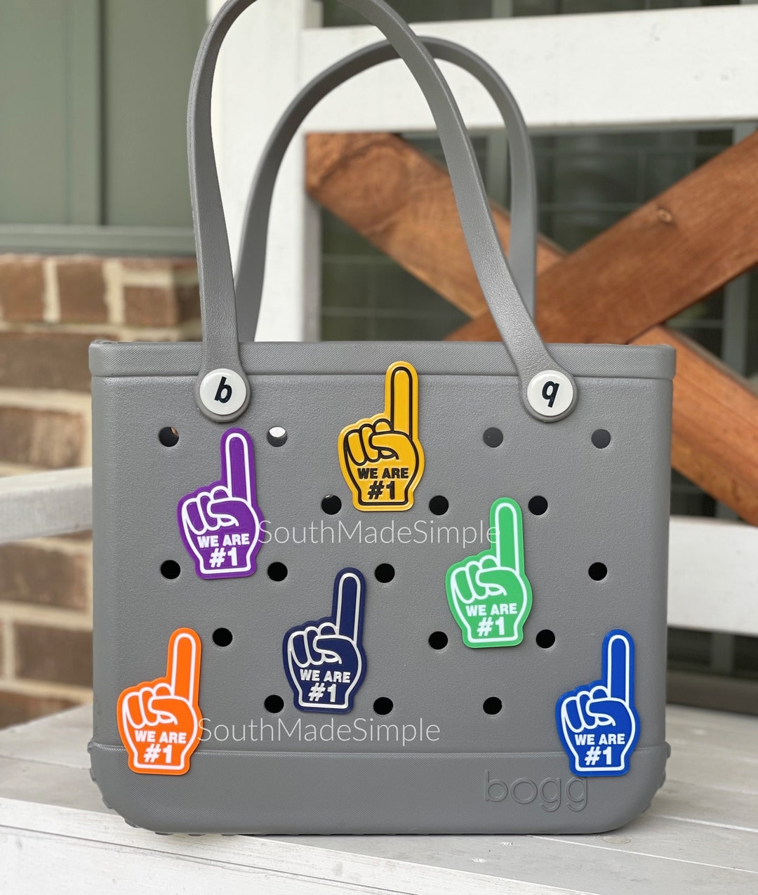 Foam Finger Football Bogg Bag Charms, Bogg Bag Buttons, Bogg Bag ...
