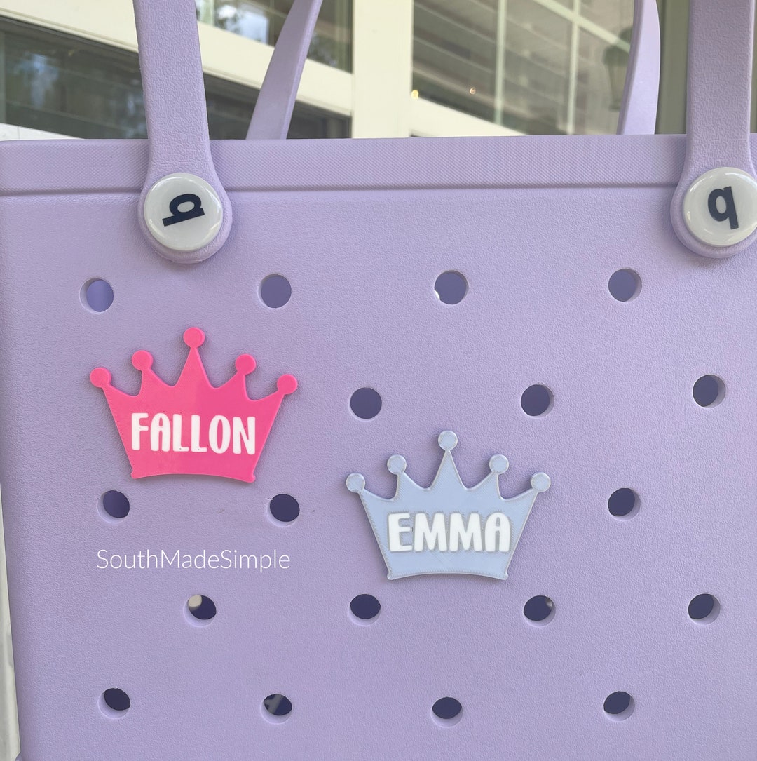 Custom Holographic Crown Pageant Bogg Bag Charms, Bogg Bag Accessories ...