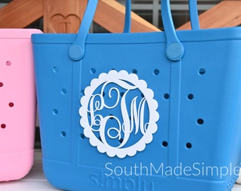 Water Resistant 3D Printed Starfish Monogram Bogg Bag Tag, Monogram Bag ...