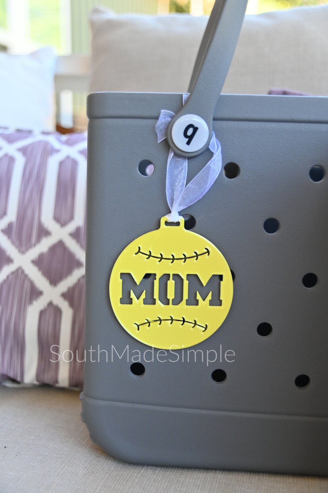 Baseball Softball Mom 3D Printed Bag Tag for Bogg Bags Water | Etsy