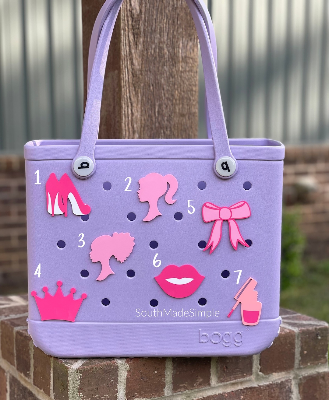 Girly Girl Bogg Bag Charms, Princess Bogg Bag Charms, Custom Bogg Bag ...