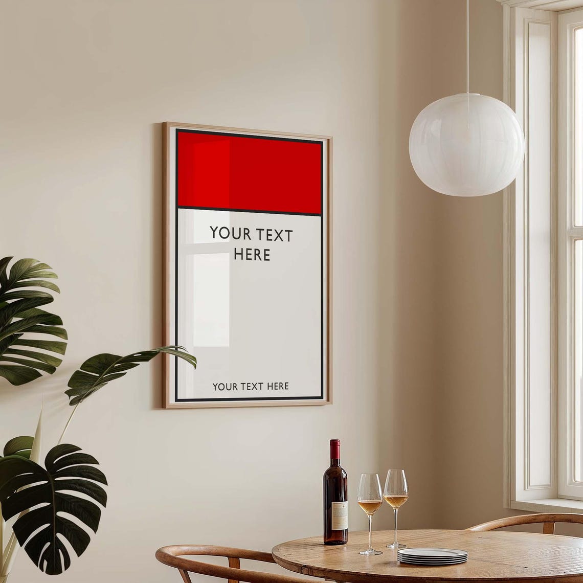 Custom Monopoly Poster | Personalized Game Card Print | Funny Gift for ...