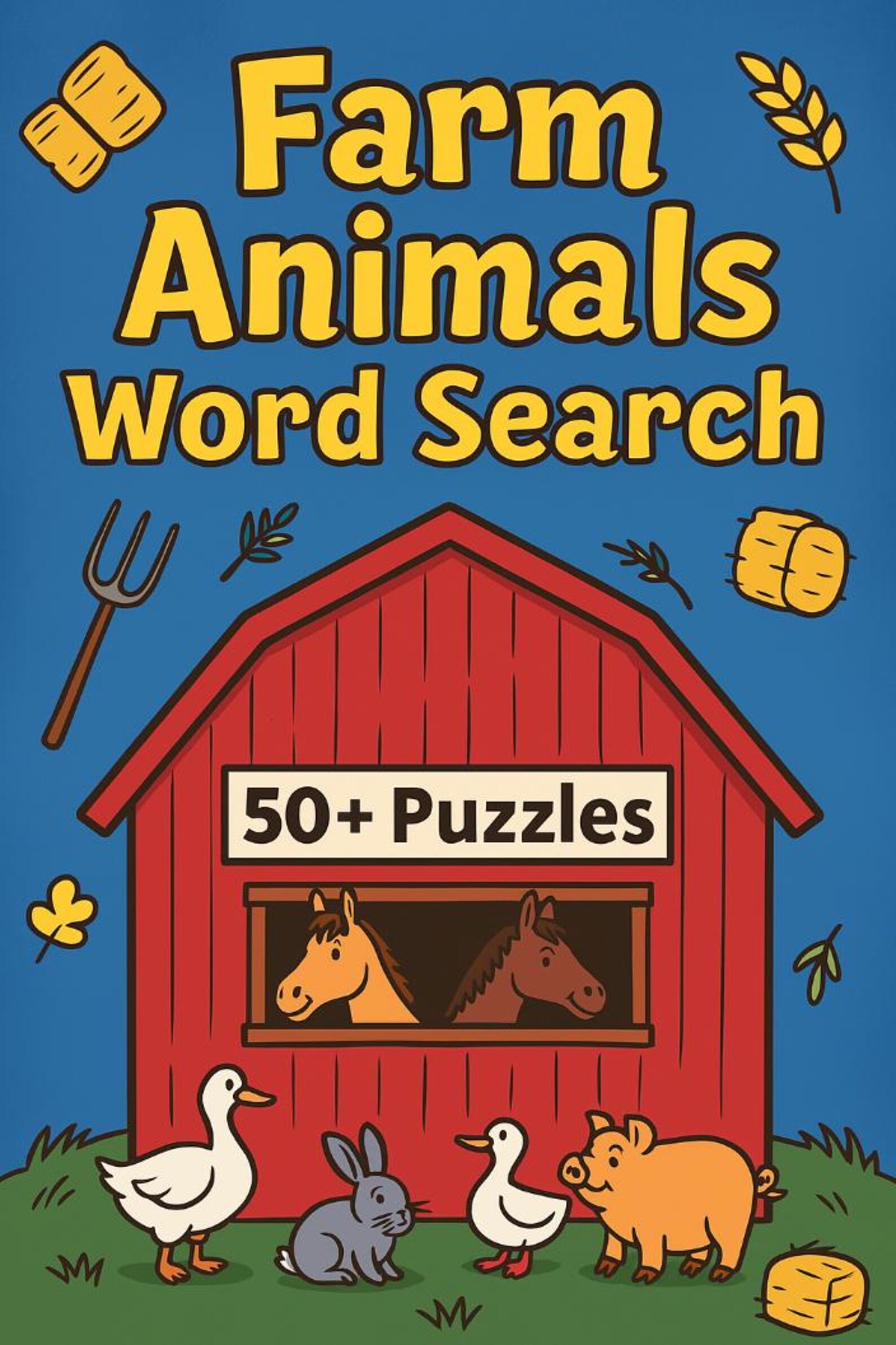 Farm Animals Word Search – 50+ Printable Puzzles for Kids & Adults ...