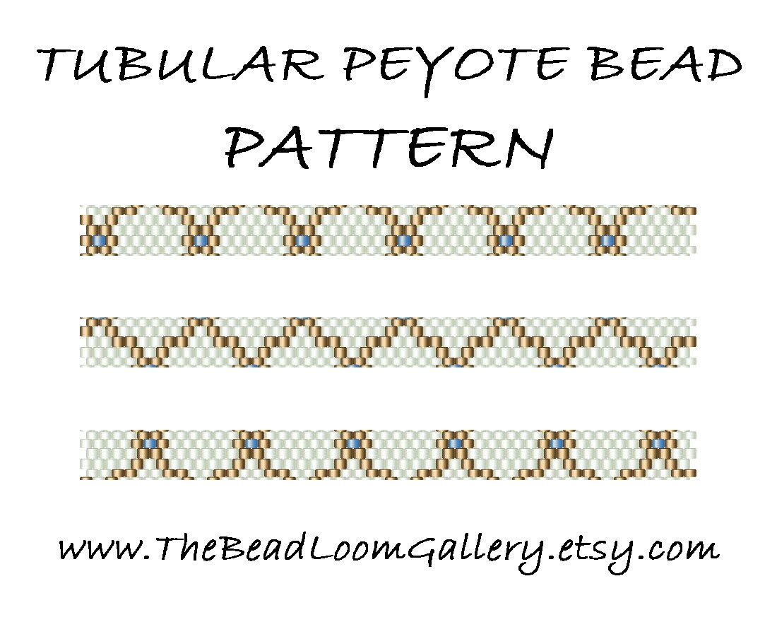 Tubular Peyote Bead PATTERN Vol. 5 5 Variations PDF File PATTERN - Etsy