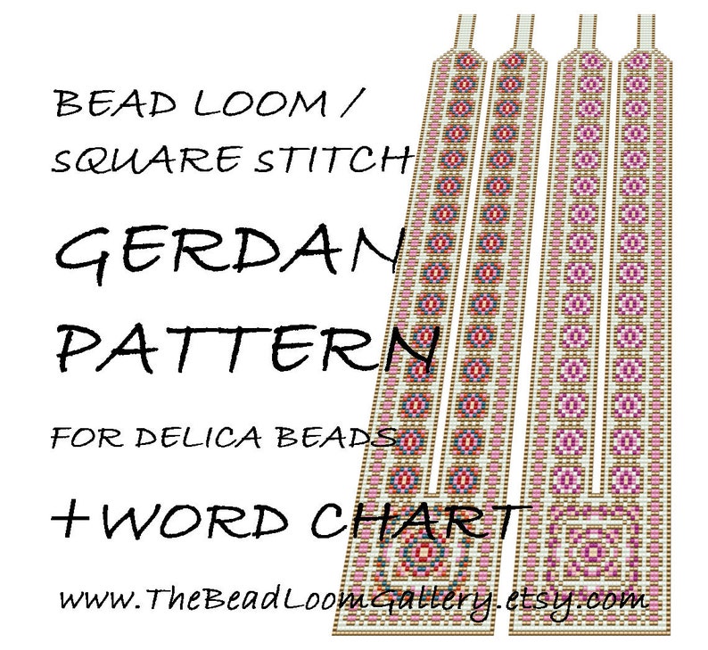 Bead Loom / Square Stitch Gerdan Beading Patterns - 5 Variations ...