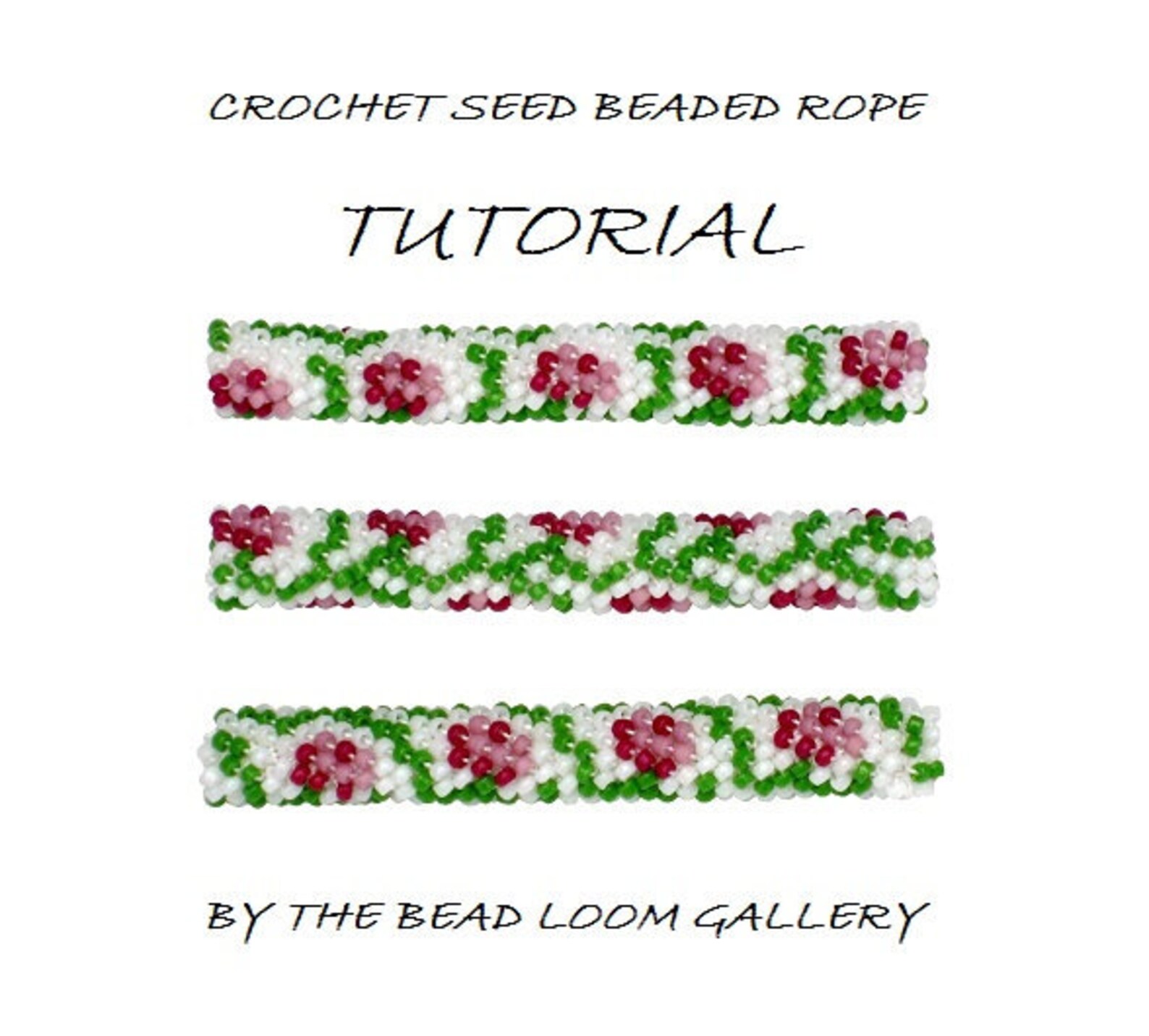 Bead Crochet Rope PATTERN PDF File Tutorial Climbing Roses - Etsy