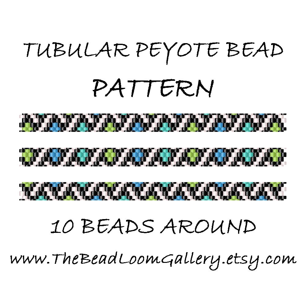 Tubular Peyote Bead PATTERN - Vol. 20 - 5 Variations - PDF File PATTERN ...