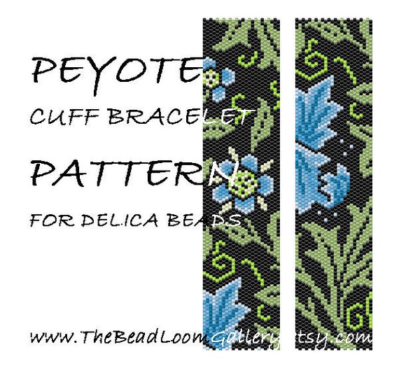 Peyote Cuff Bracelet Pattern Vol.6 PDF File PATTERN - Etsy
