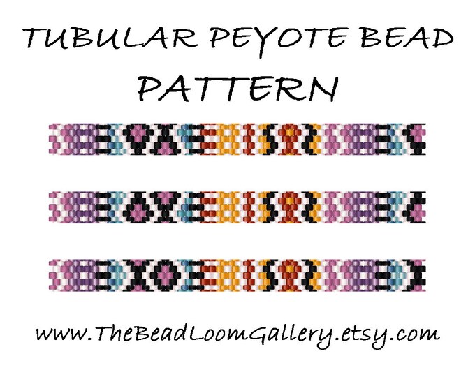 Tubular Peyote Bead PATTERN - Vol. 41 - 5 Variations - PDF File PATTERN ...