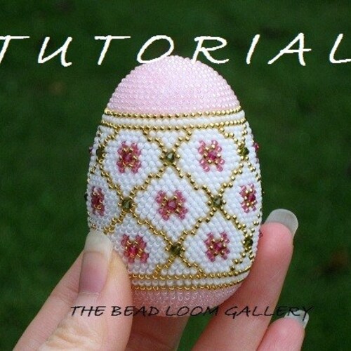 Lora Easter Egg Ornament Beading Pattern Easter Decoration | Etsy