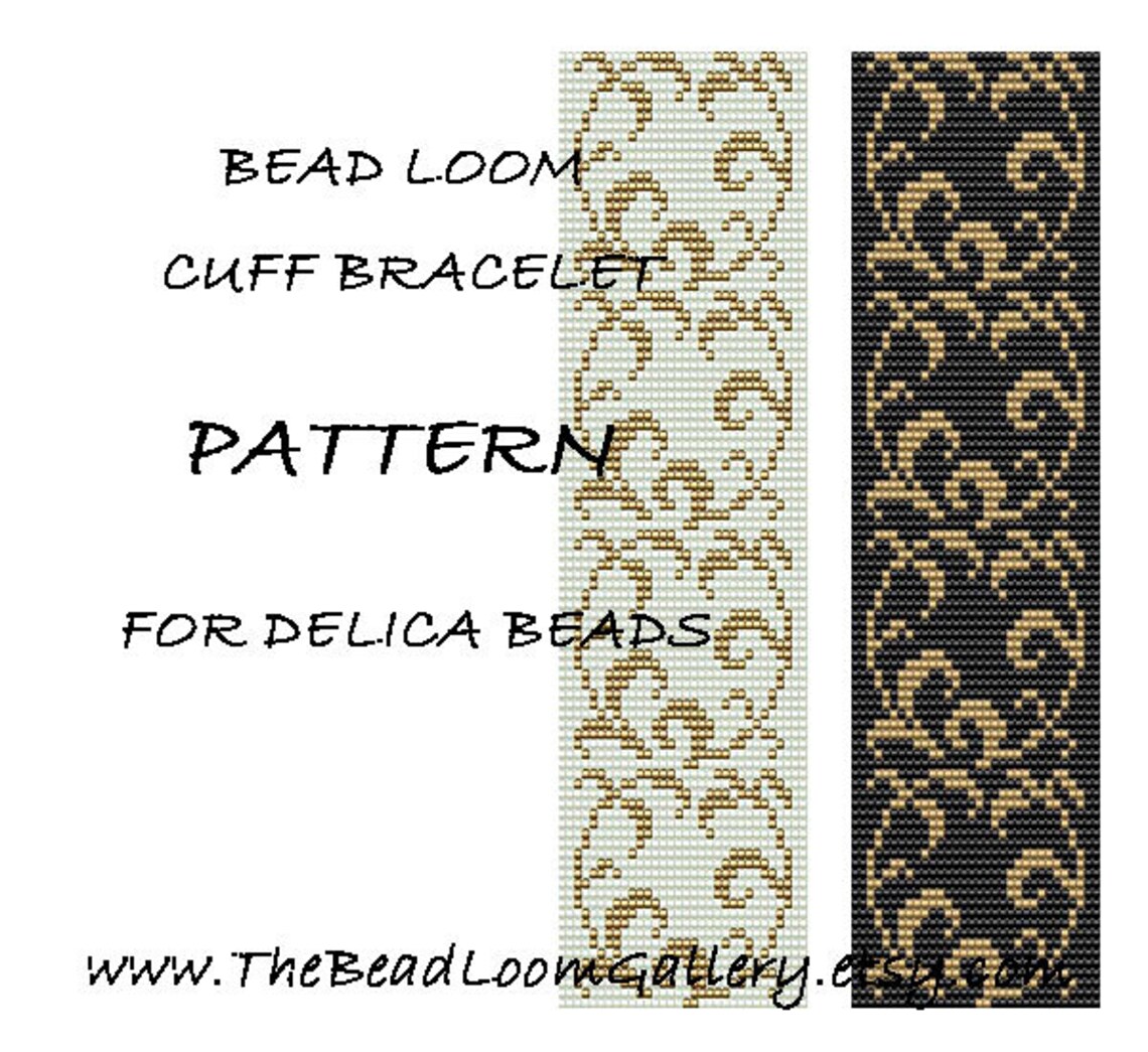 Bead Loom Cuff Bracelet Pattern Vol.24 - PDF File PATTERN - Etsy