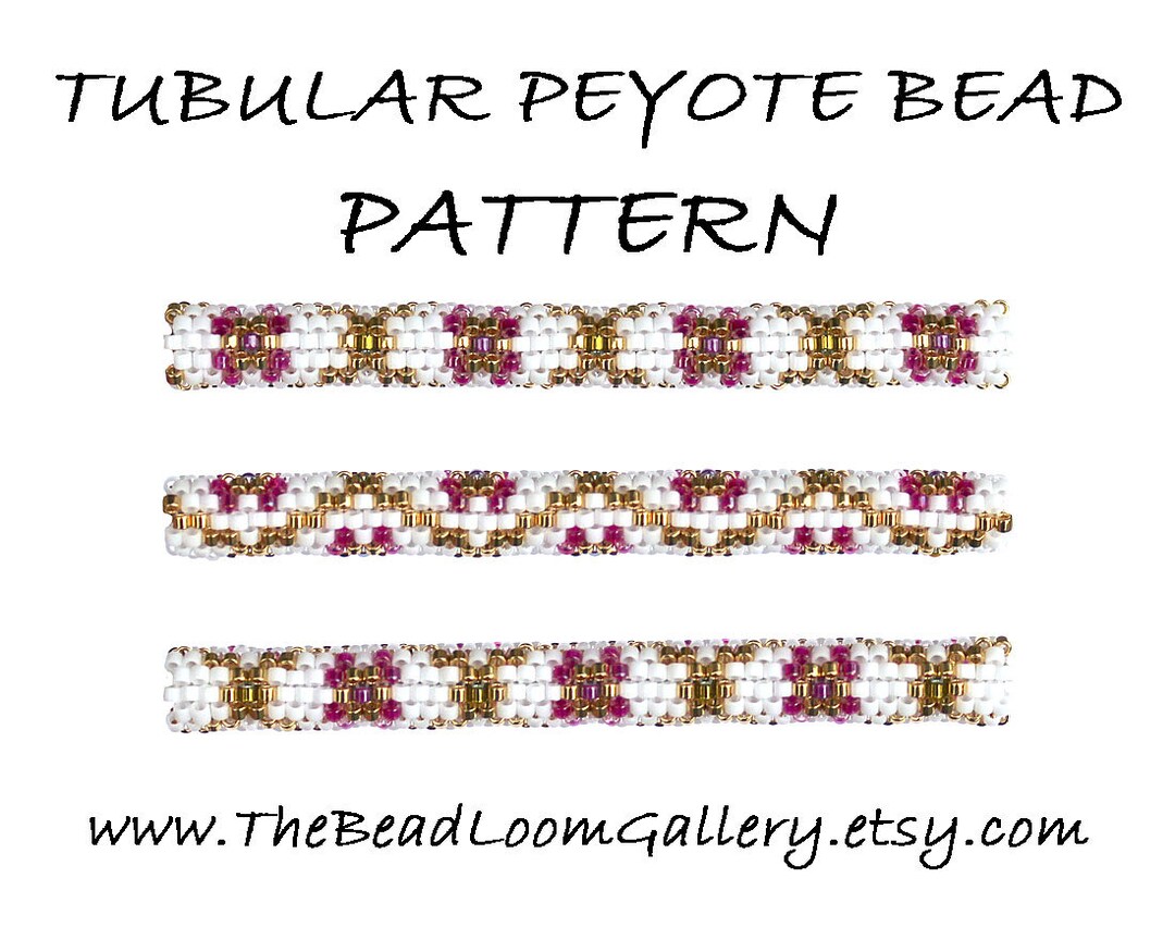 Tubular Peyote Bead PATTERN Vol. 4 Golden Net PDF File - Etsy