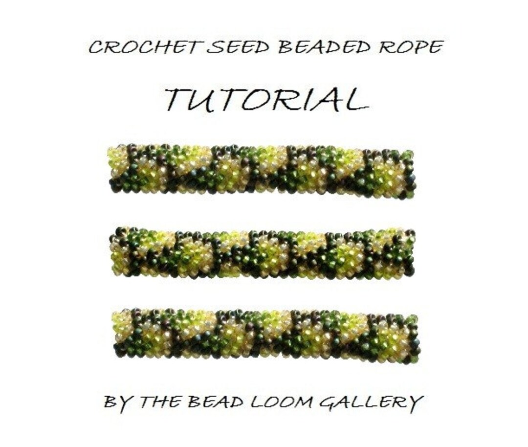 Crochet Beaded Rope PATTERN Dragon Skin PDF File Tutorial - Etsy