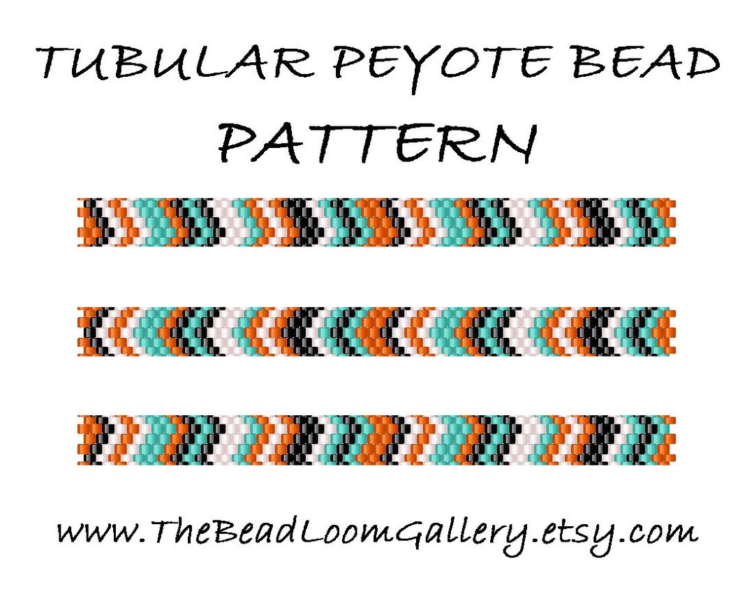 Tubular Peyote Bead PATTERN - Vol. 19 - 2 Variations - PDF File PATTERN ...