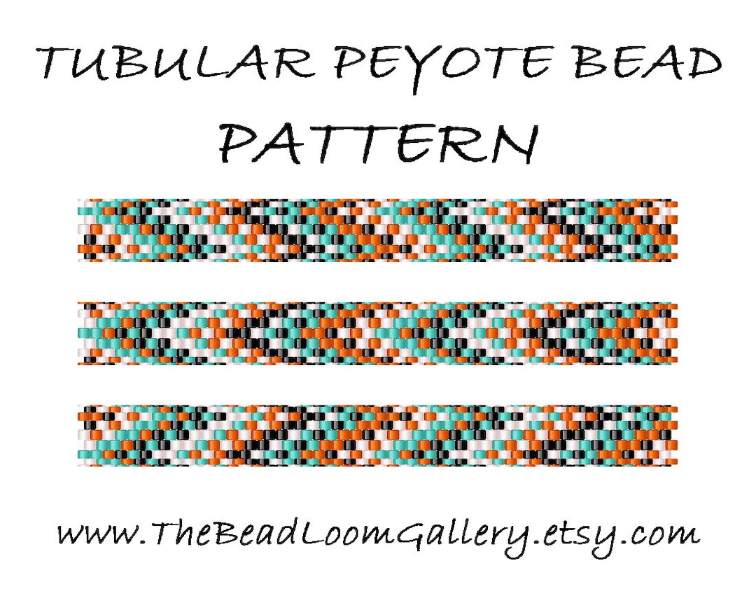 Tubular Peyote Bead PATTERN - Vol. 21 - 3 Variations - PDF File PATTERN ...